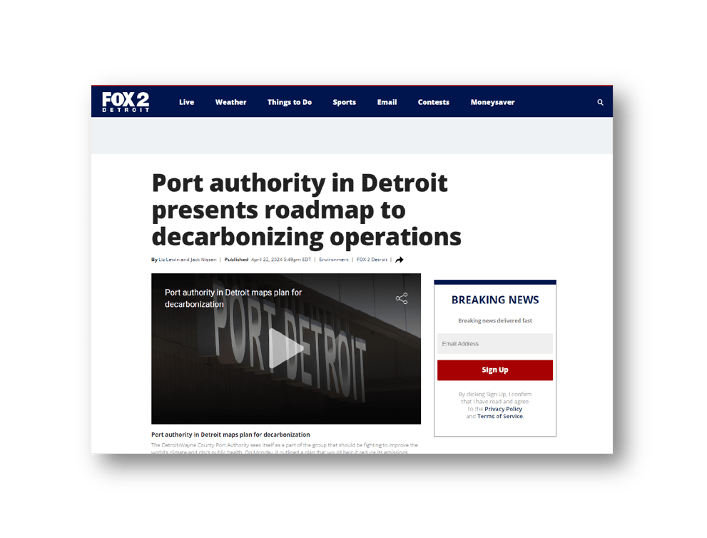 Decarbonization of The Port of Detroit